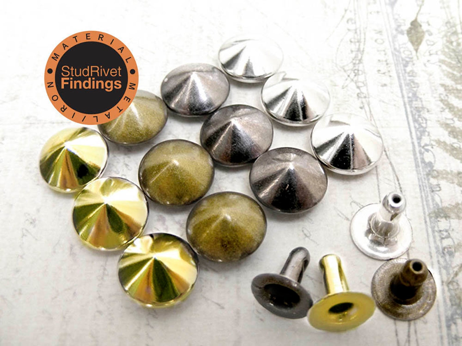 100 Sets 5-8mm CONE Rapid Rivet Stud - Etsy
