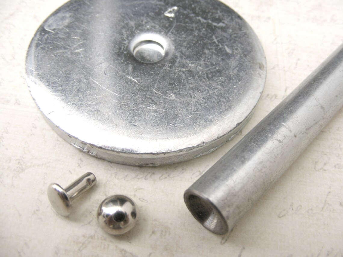 Double caps DOME/FLAT Rivet setter tool | Etsy