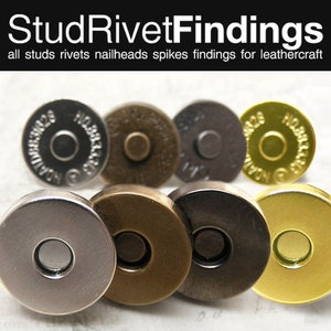 20 Sets 14mm 18mm THICK Magnetic Snap Closure Without Pattern - Etsy