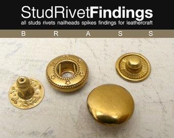 30sets Brass Material Snap Fastener Press Studs Snaps Button - Etsy