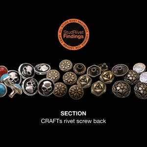 50sets 9mm Antique Brass VINTAGE Flower Rivet for Decorate Jean, Jacket ...