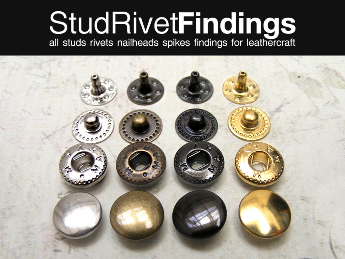 20sets 10mm 3/8 SNAP Spring Button Fastener Vt2 - Etsy