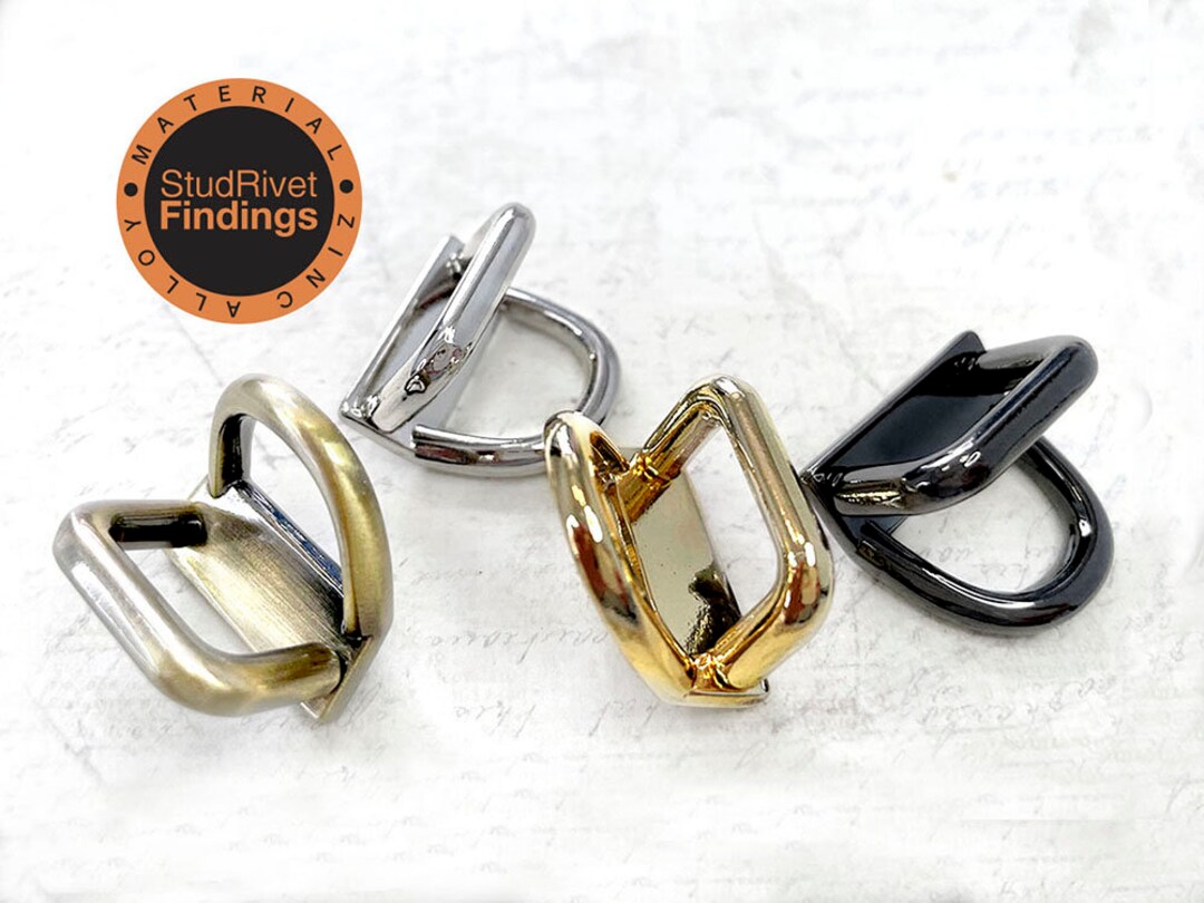 4pcs DOUBLE RINGS, Screw Back D-ring for Strap Push Gate Hook Swivel ...