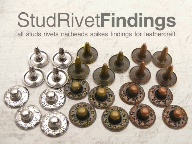 WASHABLE Jean Denim Rivets SETTER Snap Leather Craft Tool With - Etsy