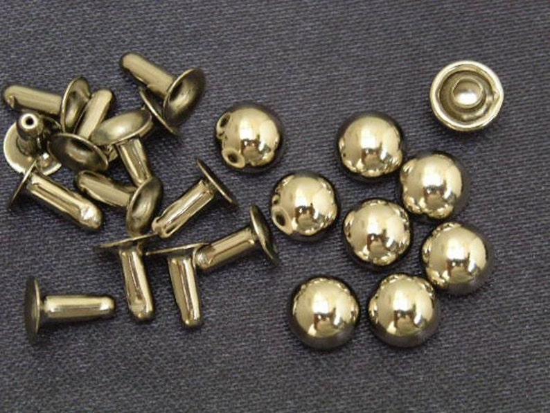 100 Sets 8mm 9mm Mushroom DOME Rivet Rapid Stud for Bag Purse - Etsy