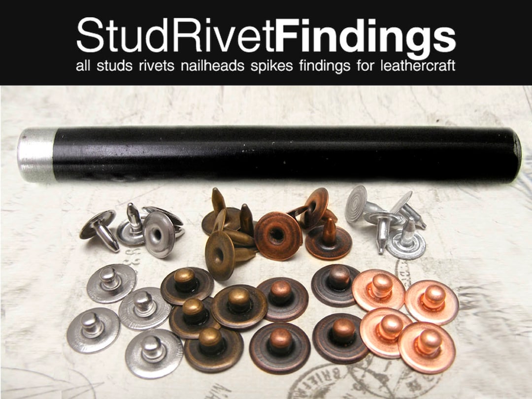 WASHABLE Jean Denim Rivets SETTER Snap Leather Craft Tool With BRASS 9 ...