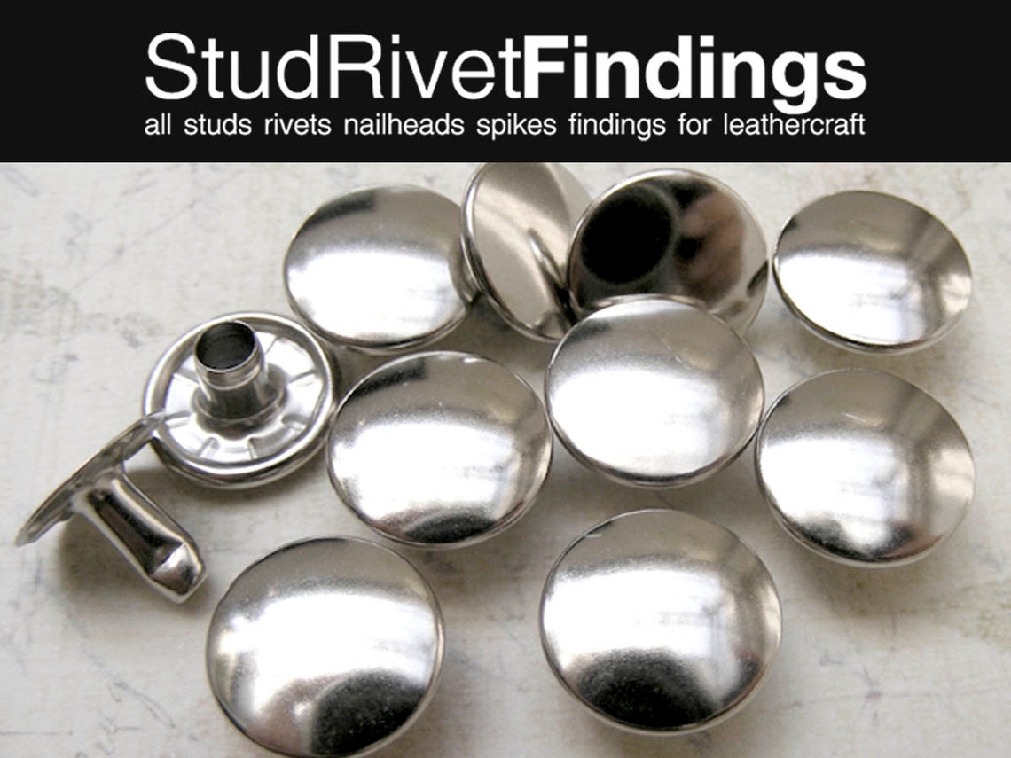 50 Sets 13mm FLAT Round Rapid Rivet Stud/ Japanese Rivet - Etsy