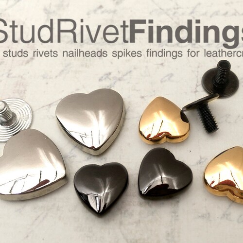 12 Ornamental Rivets SKULL S Old Silver 2 Red Crystals Rivet | Etsy