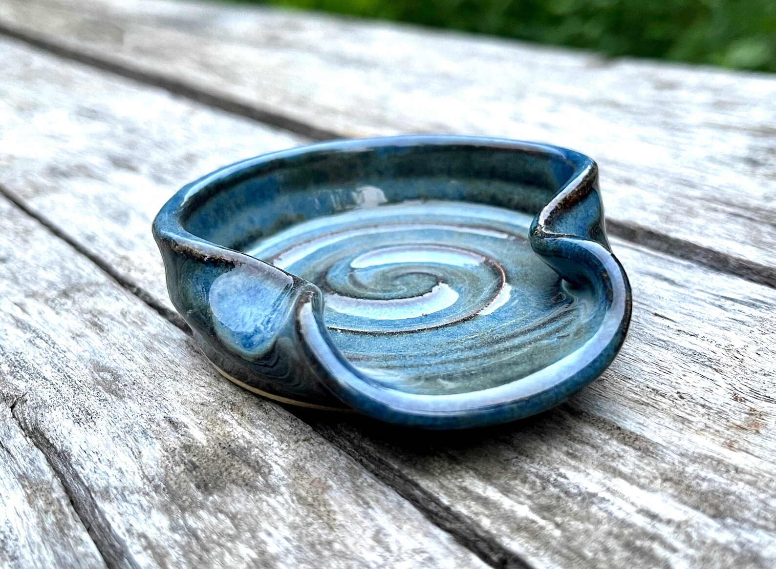 Coffee Spoon Rest in Sapphire Blue Teaspoon Rest - Etsy