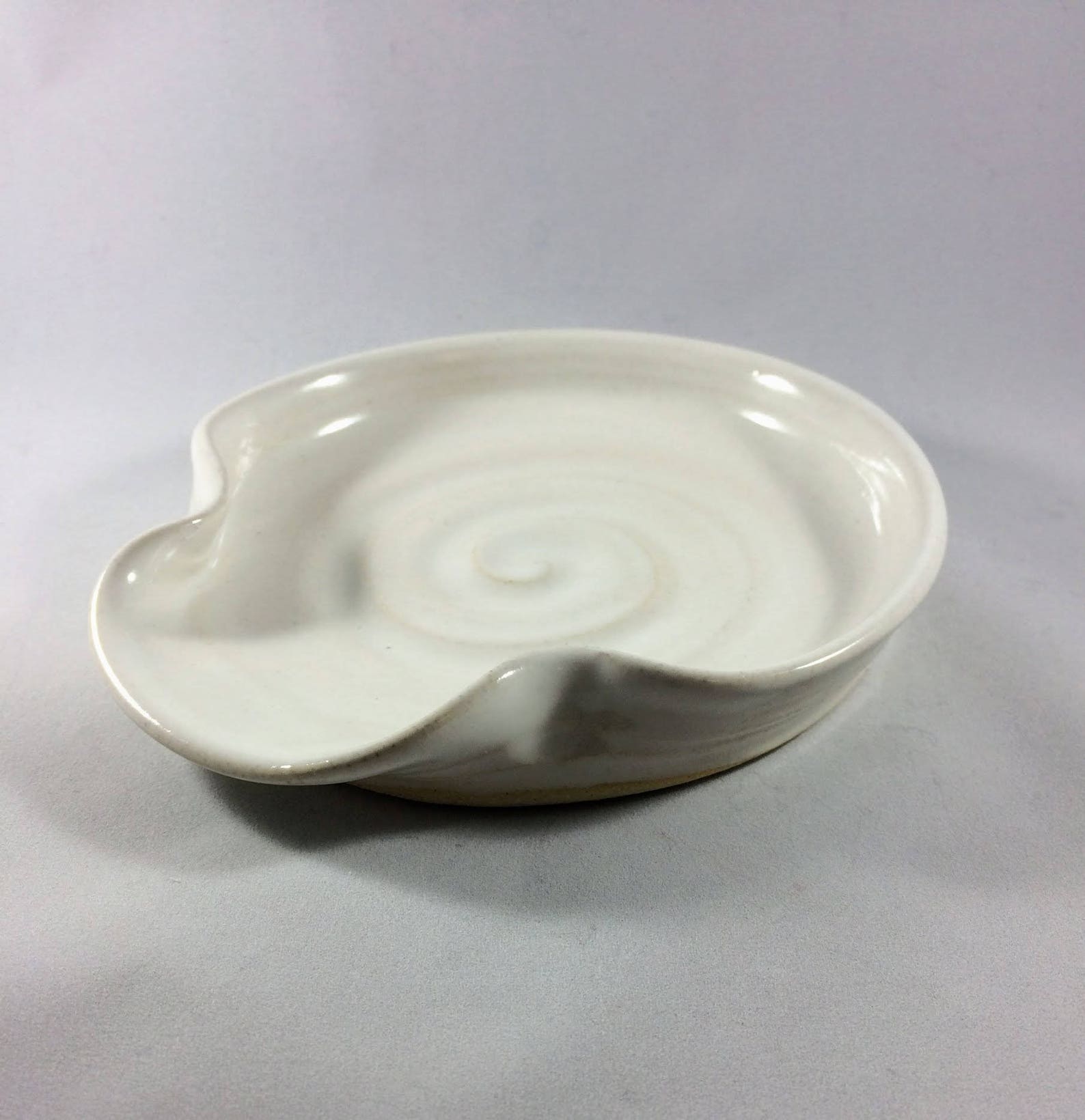 Ceramic Spoon Rest in White - Etsy