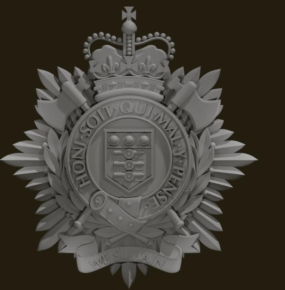 Royal Logistic Corps Stl File British Army Crest 3D Model for Printing ...