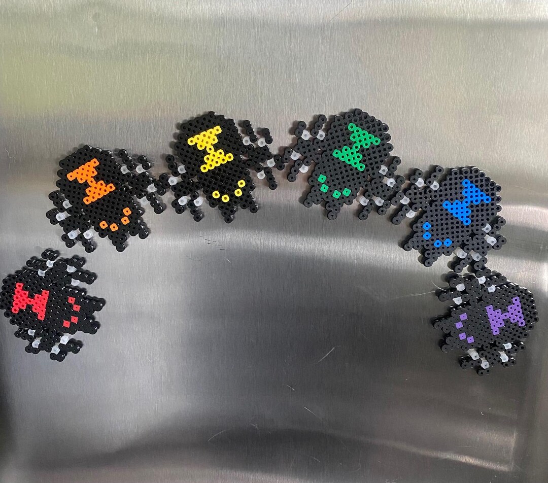 Perler Bead Spider Magnets/keychains - Etsy