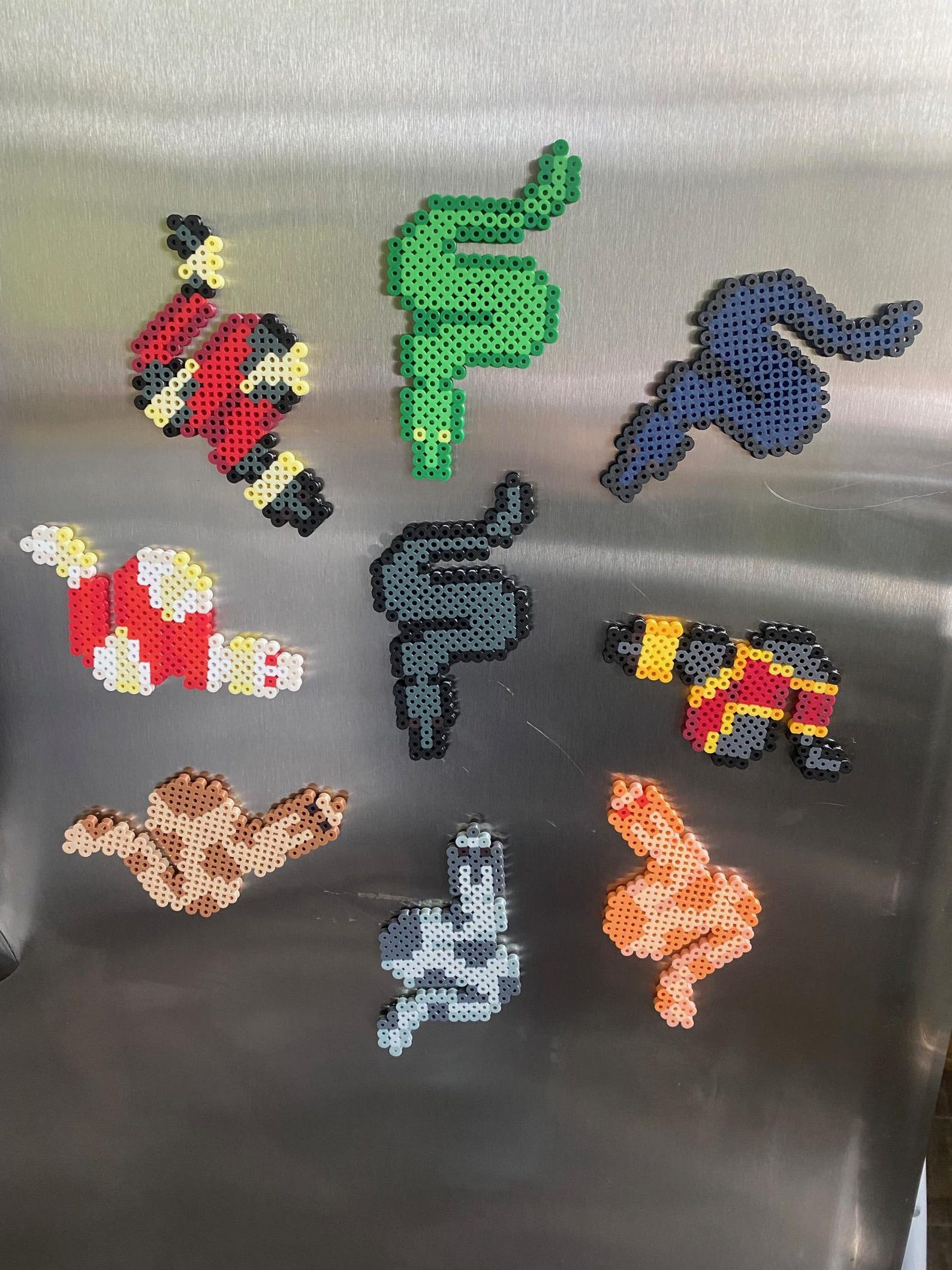 Perler Bead Snake Magnets - Etsy