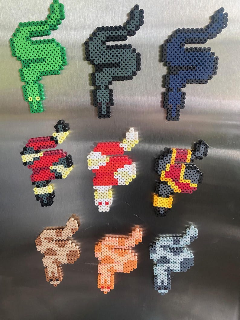 Perler Bead Snake Magnets - Etsy
