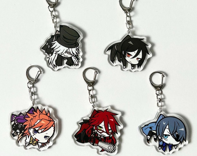 Black Butler Stickers | Kuroshitsuji Ciel, Sebastian, Grell, Undertaker ...