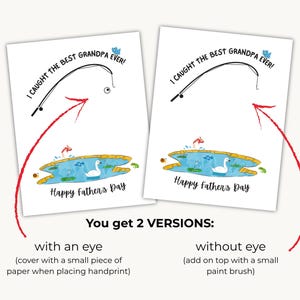 Father's Day Handprint Fishing Craft for Grandpa. Keepsake From ...