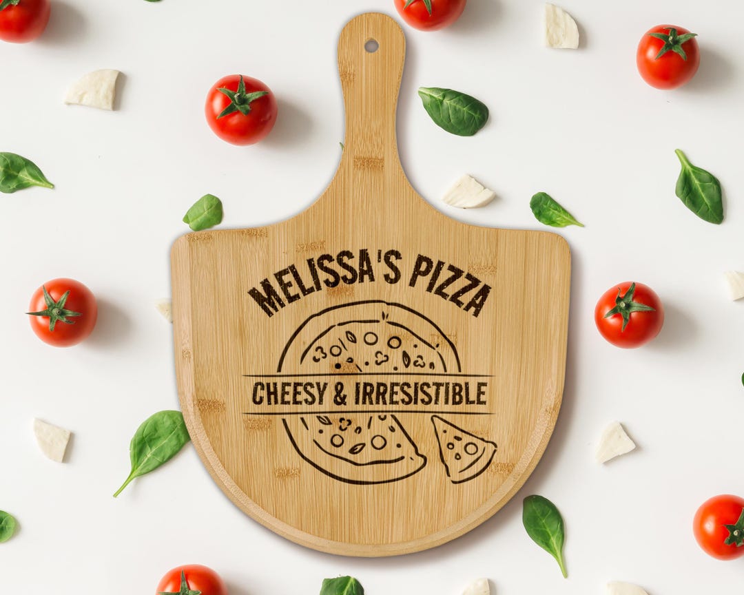 Personalized Pizza Board, Custom Name Engraved Wood Pizza Peel ...