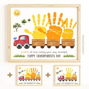 Grandparents Day Handprint Craft for Grandpa From Multiple Kids: LOADS ...