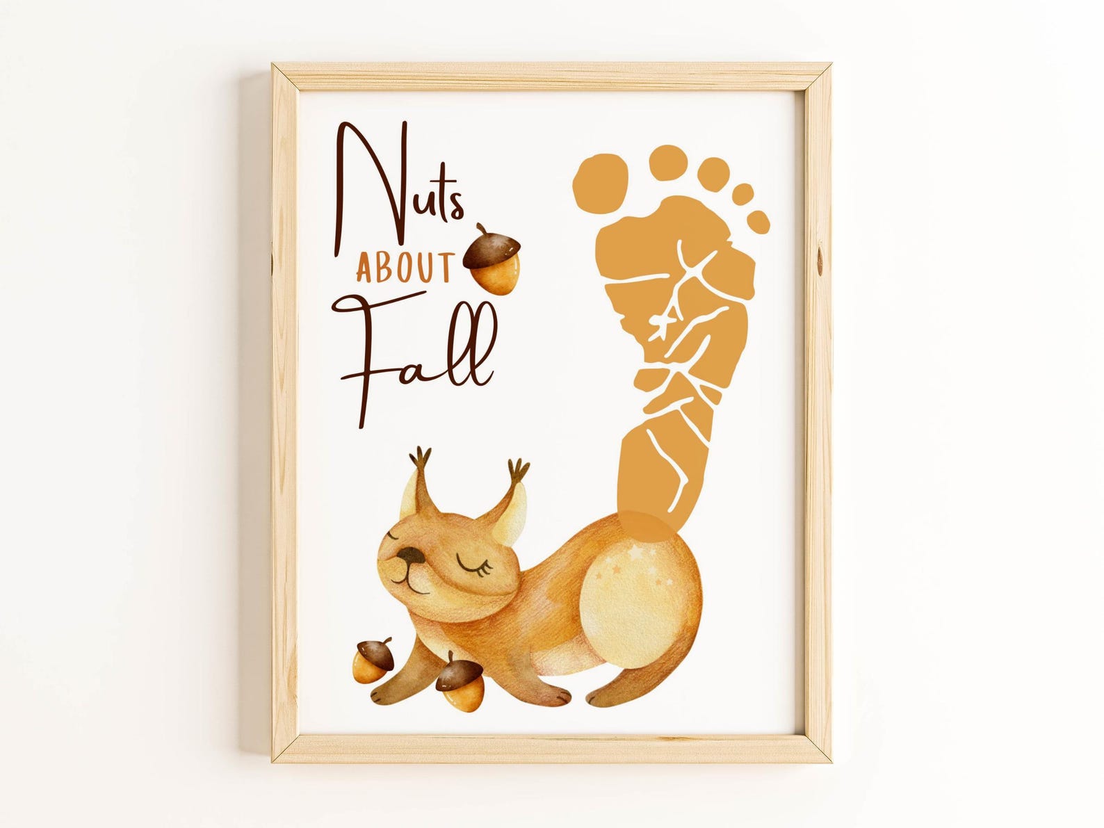 Fall Handprint Footprint Art "nuts About Fall". for Babies and Toddlers ...
