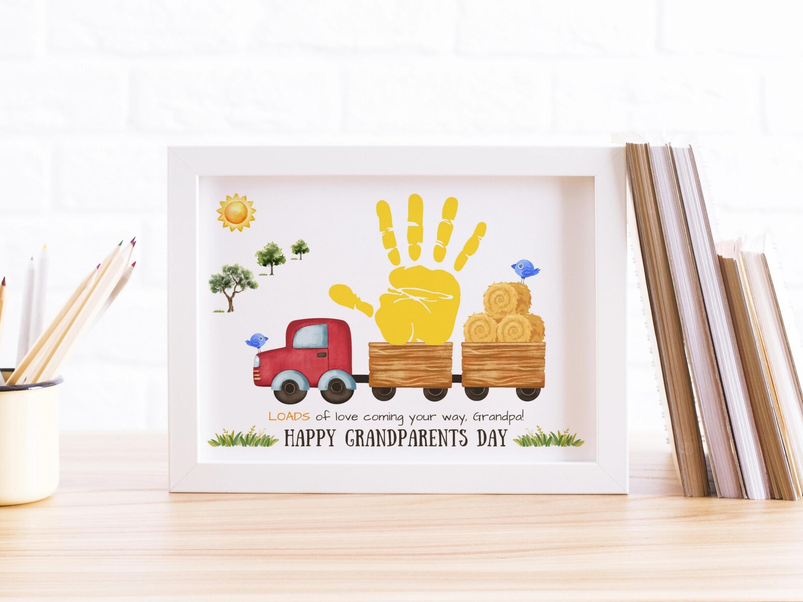 Grandparents Day Handprint Craft for Grandpa From Multiple Kids: LOADS ...