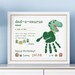 Dinosaur Handprint Art for Dad. Birthday Card Gift From Kids. Printable ...