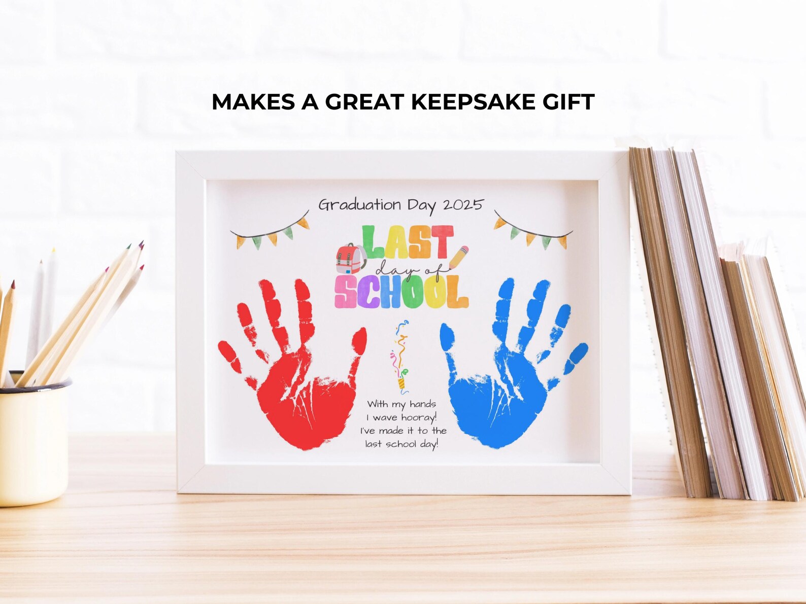 Last Day of School Handprint Art. Kindergarten Preschool Graduation ...