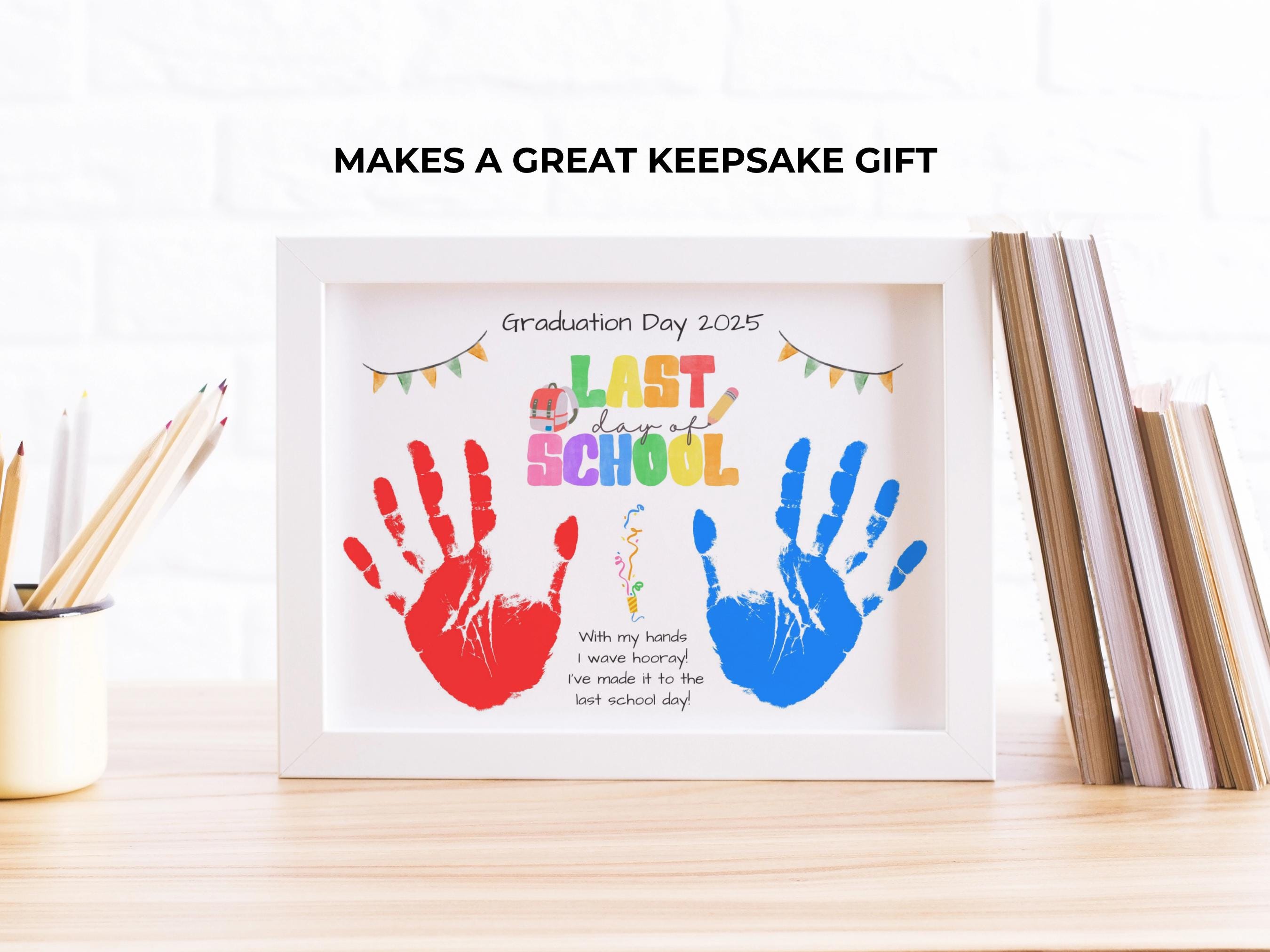 Last Day of School Handprint Art. Kindergarten Preschool Graduation ...