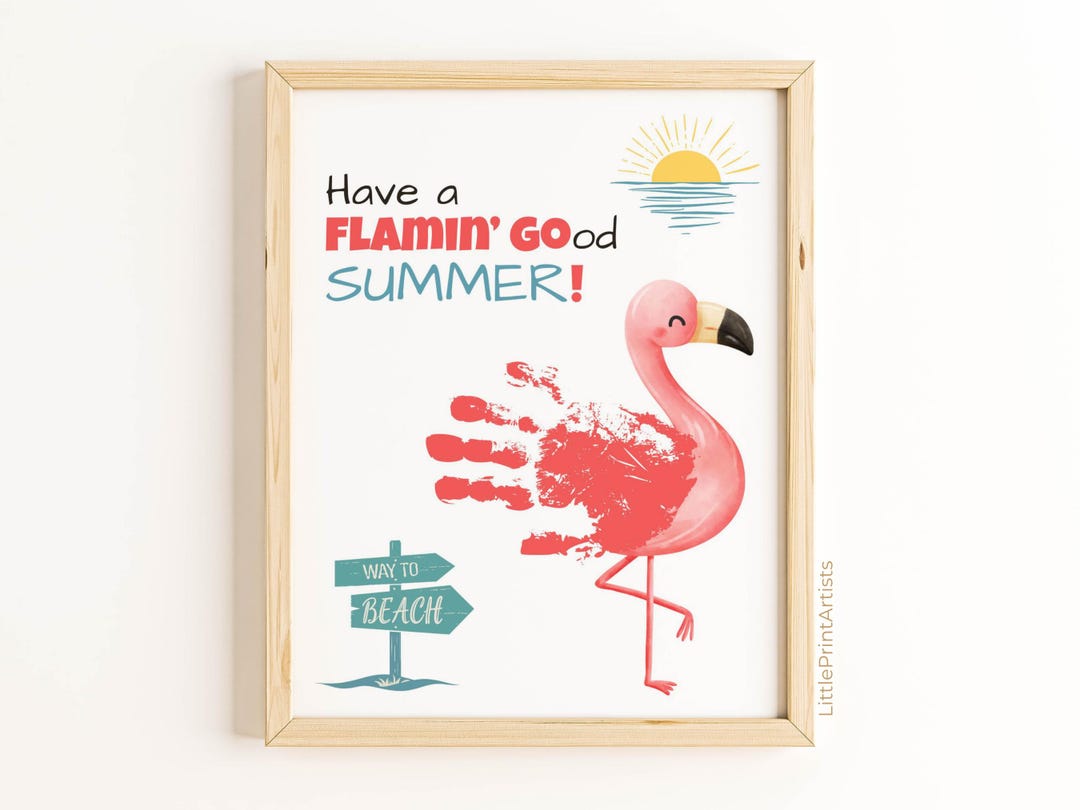 Flamingo Summer Handprint Art. Have a Flamin' Good Summer With This ...