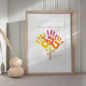 Handprint Flowers for Mother's Day | Creative Handprint Art Gift for ...