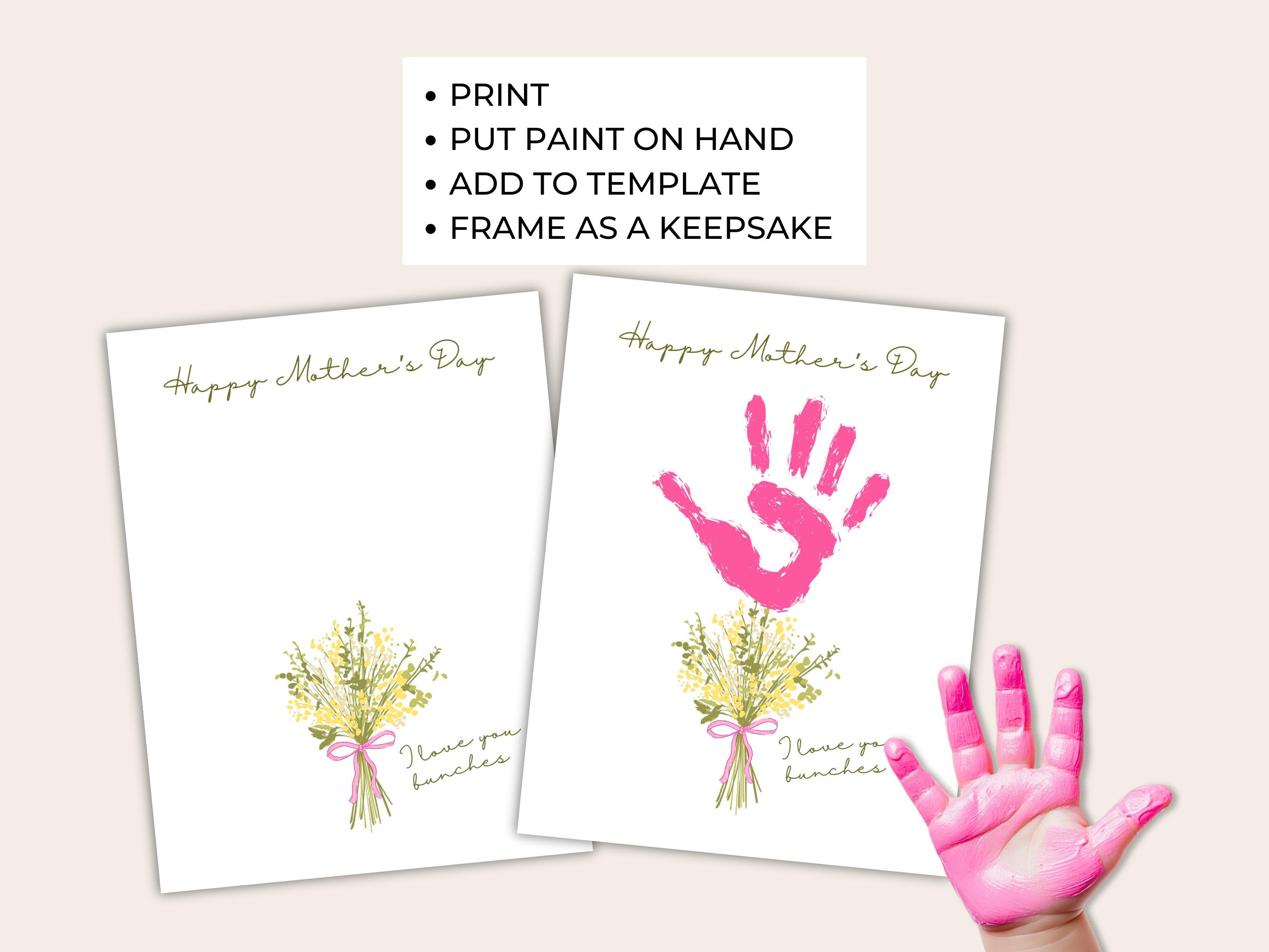 Handprint Flowers for Mother's Day | Creative Handprint Art Gift for ...