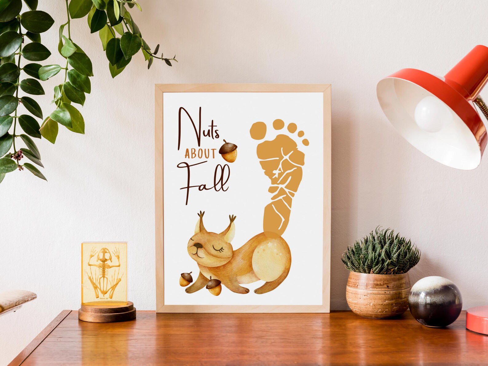 Fall Handprint Footprint Art "nuts About Fall". for Babies and Toddlers ...
