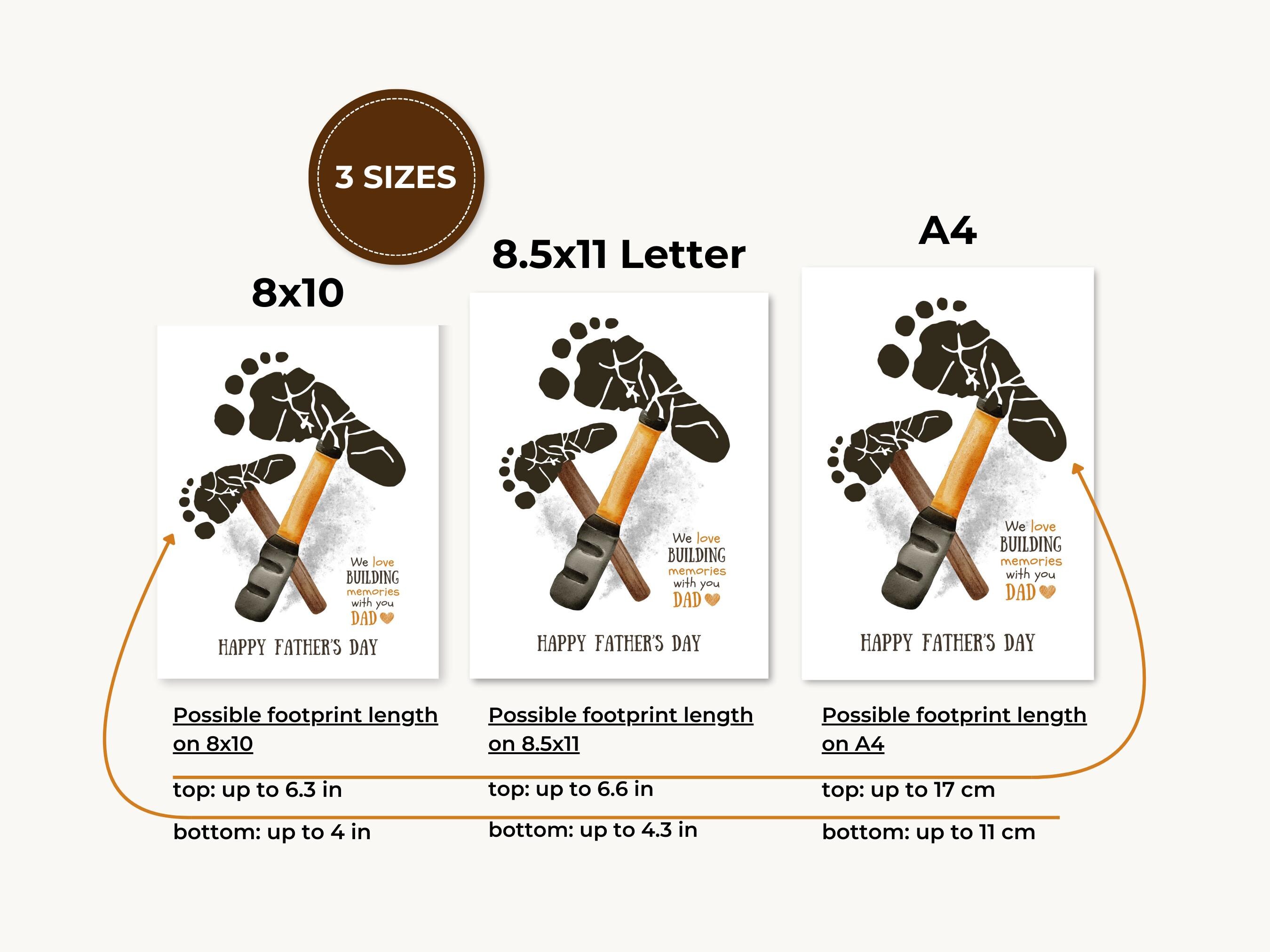 Father's Day Hammer Handprint Footprint Art. Hammer Footprint Craft for ...
