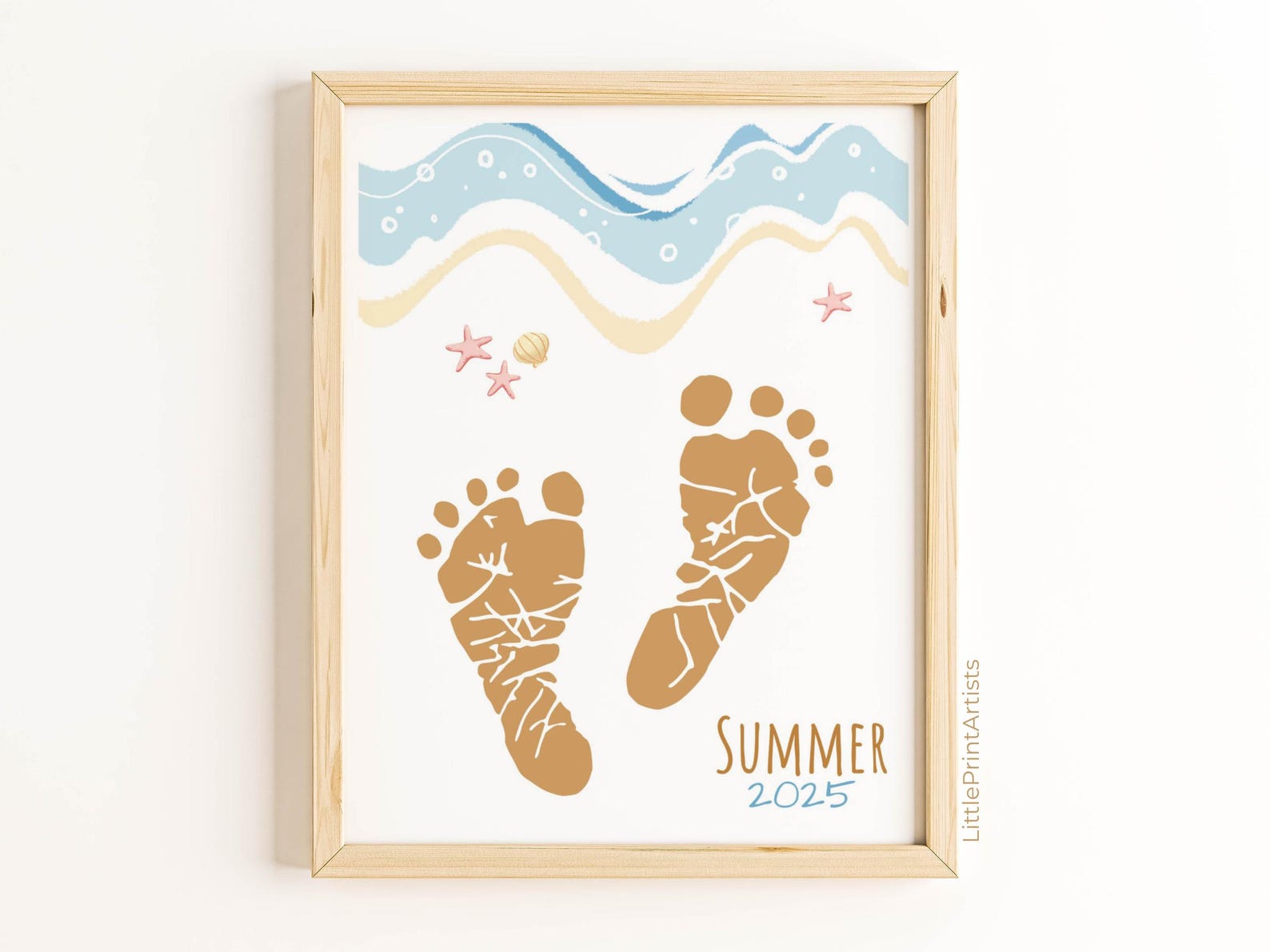 Beach Footprint Craft. Create a Summer 2025 Baby Keepsake With This ...