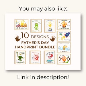 Father's Day Dinosaur Craft Handprint Art. Gift From Kids for Dad ...