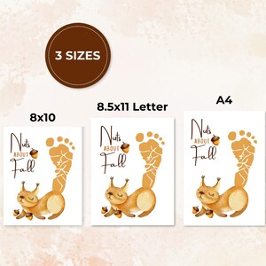Fall Handprint Footprint Art "nuts About Fall". for Babies and Toddlers ...