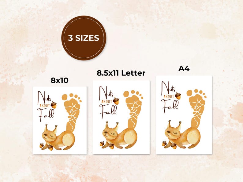 Fall Handprint Footprint Art "nuts About Fall". for Babies and Toddlers ...