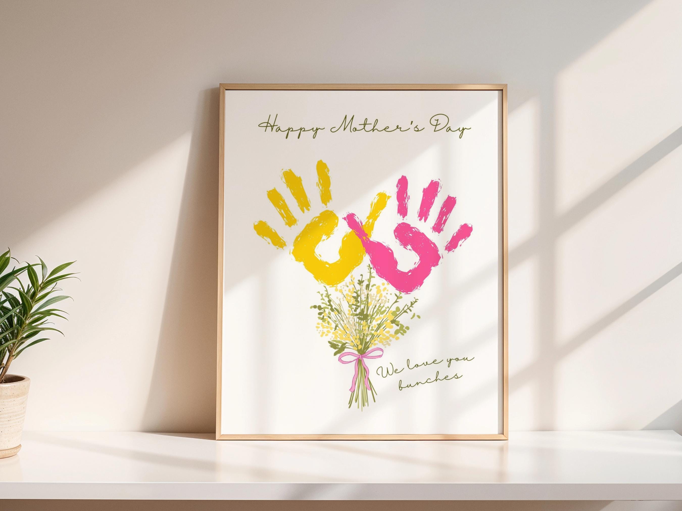 Handprint Flowers for Mother's Day | Creative Handprint Art Gift for ...