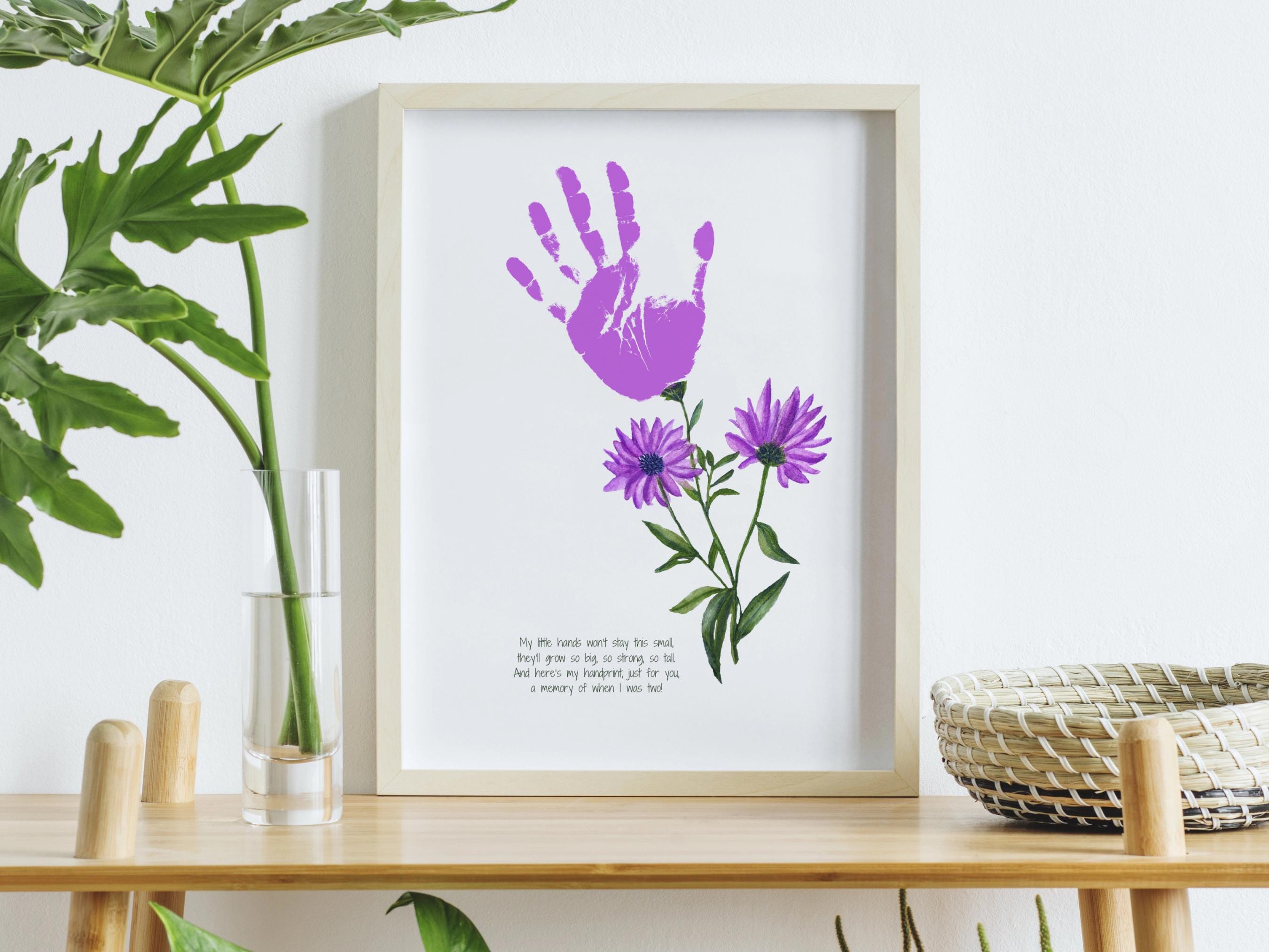 Mothers Day Handprint Poem. A Handprint Keepsake Gift for Mom, Grandma ...