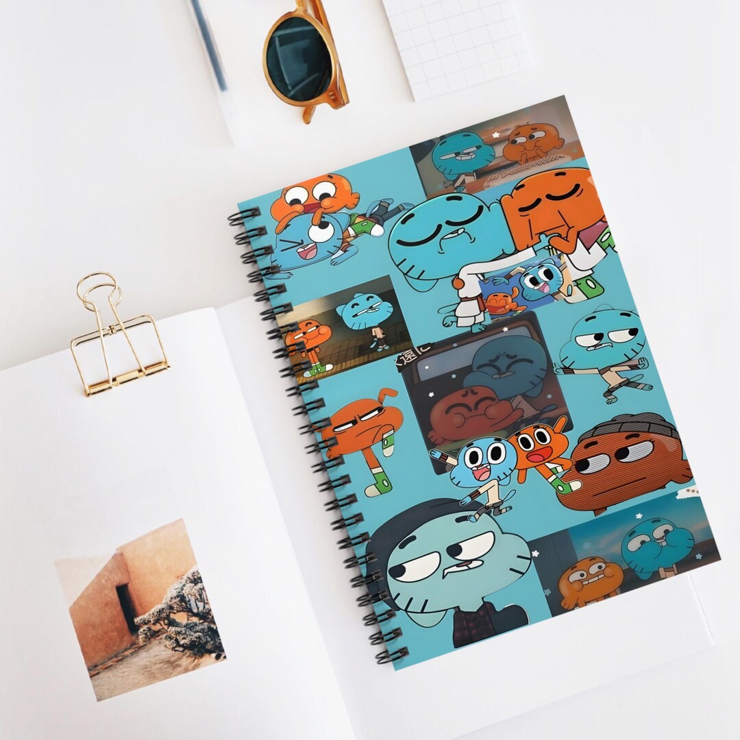 Gumball Notebook, Colorful Cartoon Notebook Featuring Gumball & Darwin ...