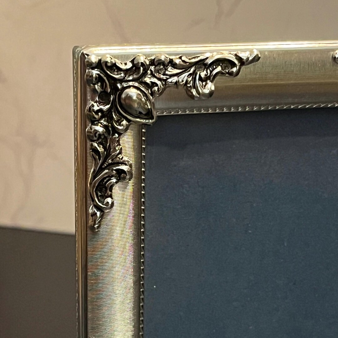 Vintage Silver Filigree 3x5 Double Photo Picture Frame - Etsy