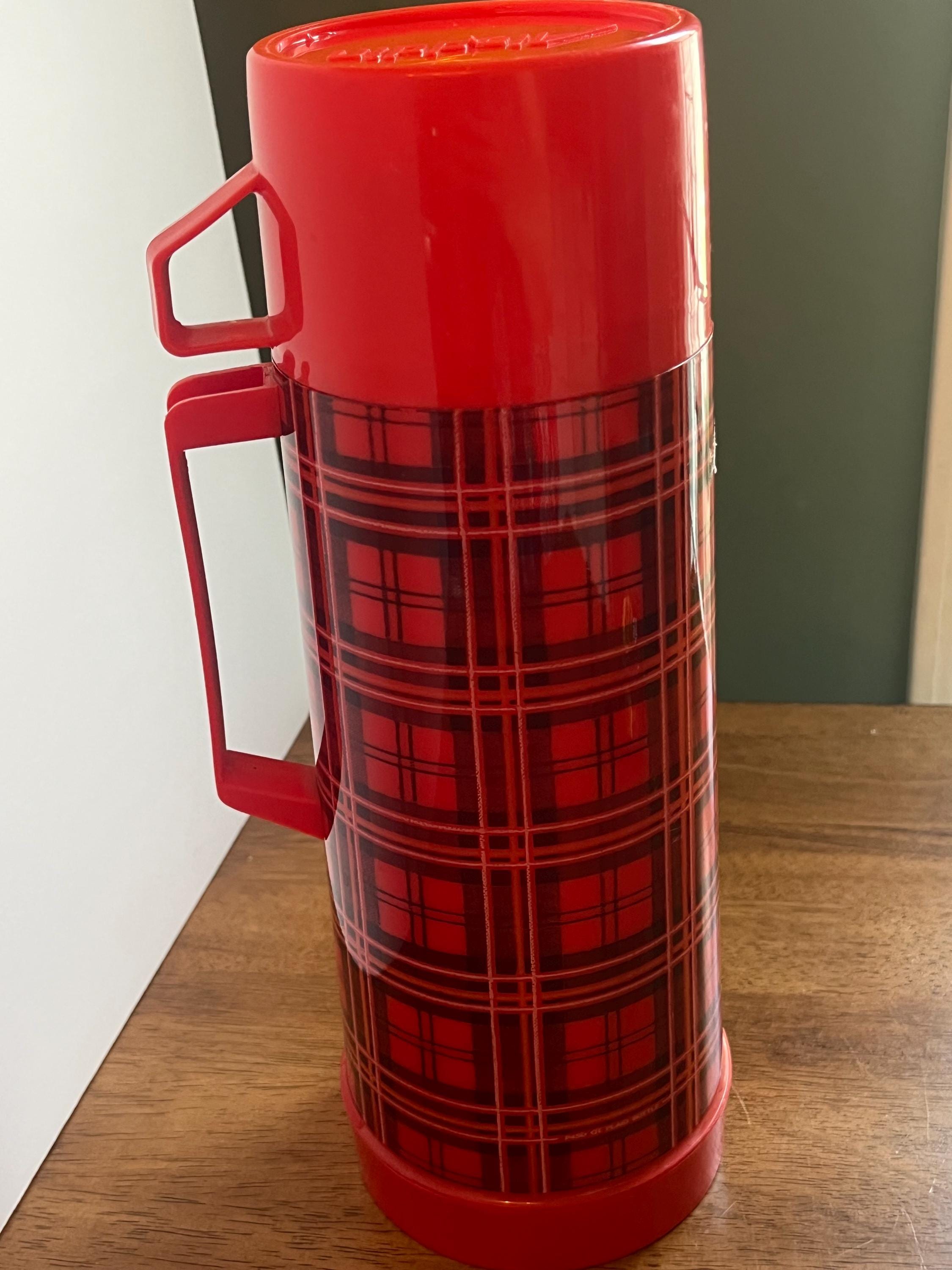 Vintage Aladdin Red Tartan Plaid Insulated ‘thermos’ 1 Quart, 4x12” - Etsy