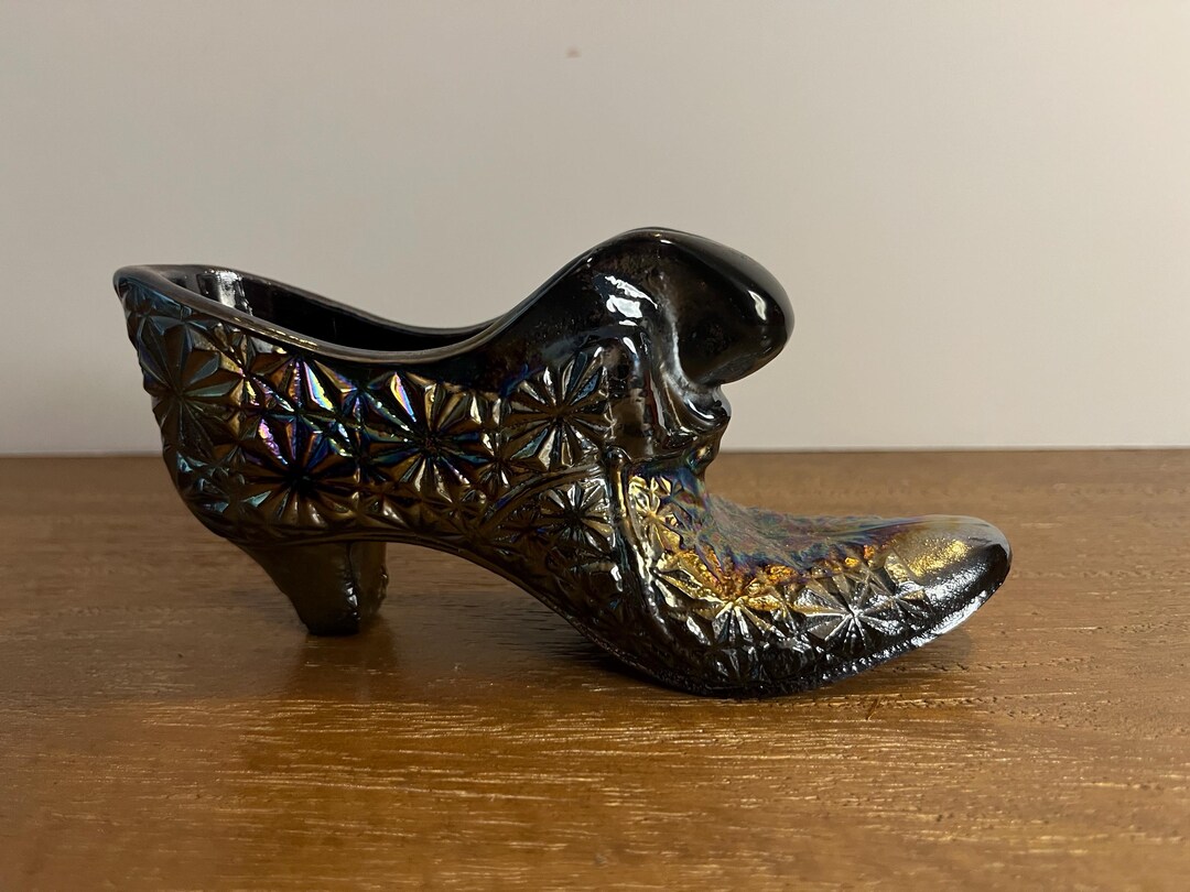 Vintage Fenton Carnival Glass Shoe Boot 6x3” - Etsy