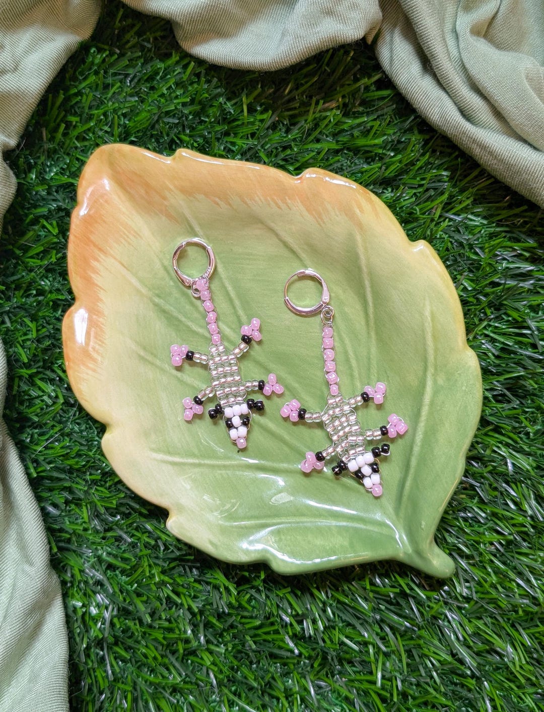 Possum Pals, Handmade Beaded Possum Earrings, 14K Gold or Sterling ...