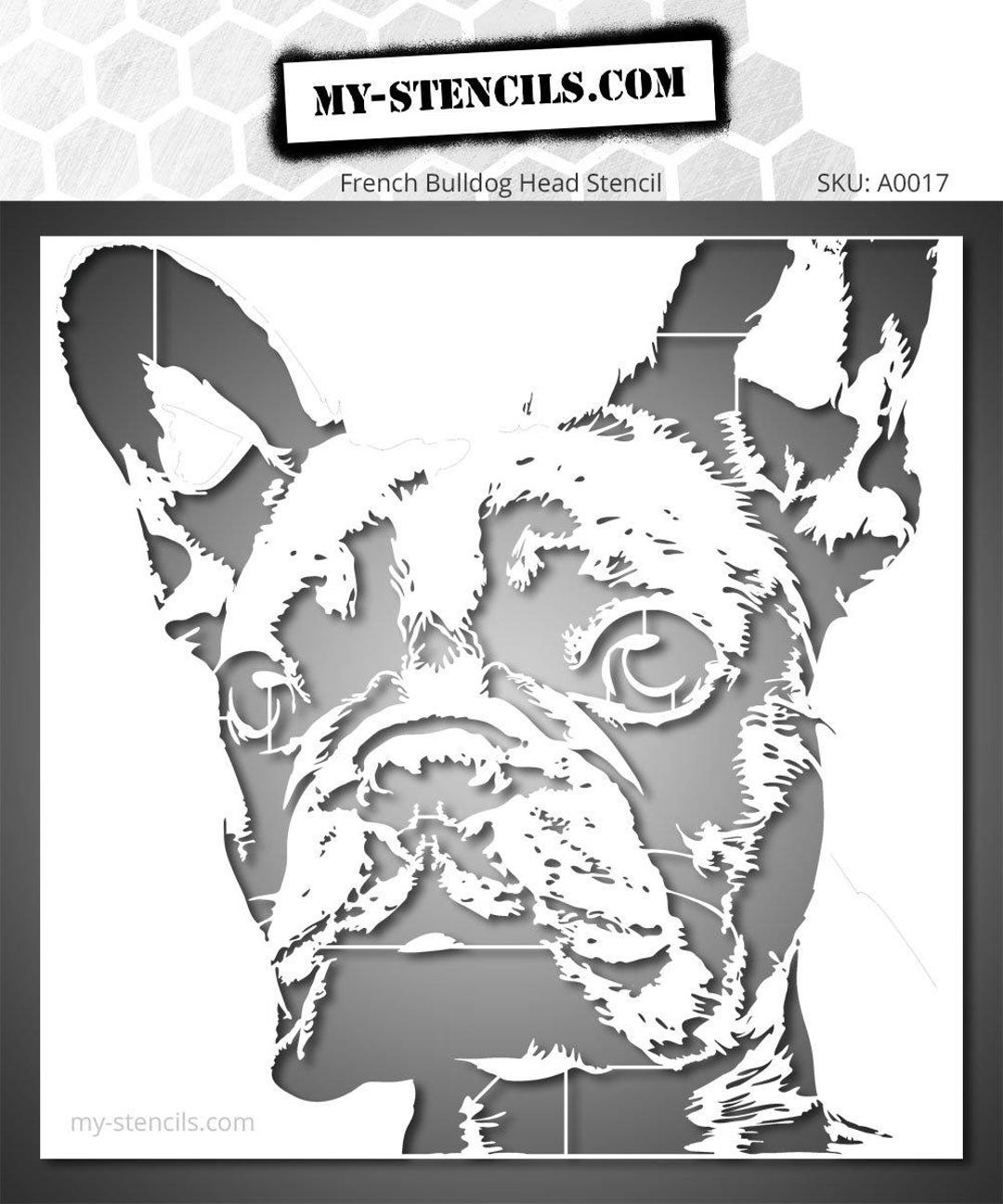 French Bulldog Stencil – Modern Dog Head Template for DIY Wall Art, Canvas & Pet Decor - Etsy