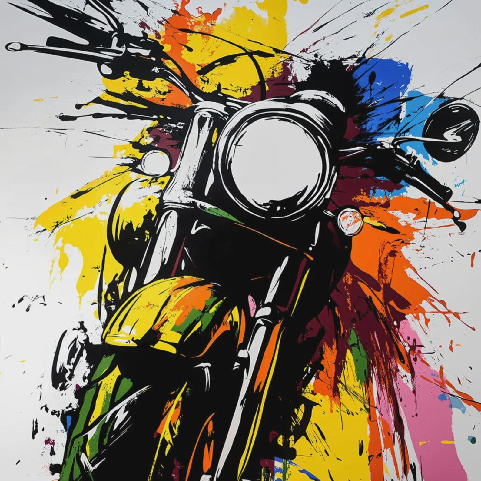 Motorcycle Stencil – Biker Silhouette Template for DIY Wall Art, Canvas ...