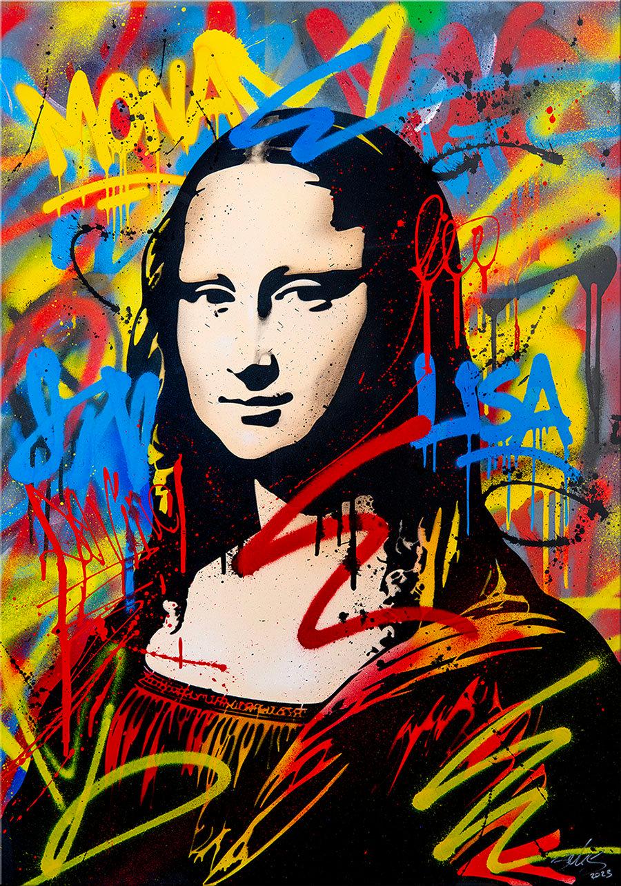 Mona Lisa Portrait Stencil – Da Vinci Art Template for Wall, Canvas ...