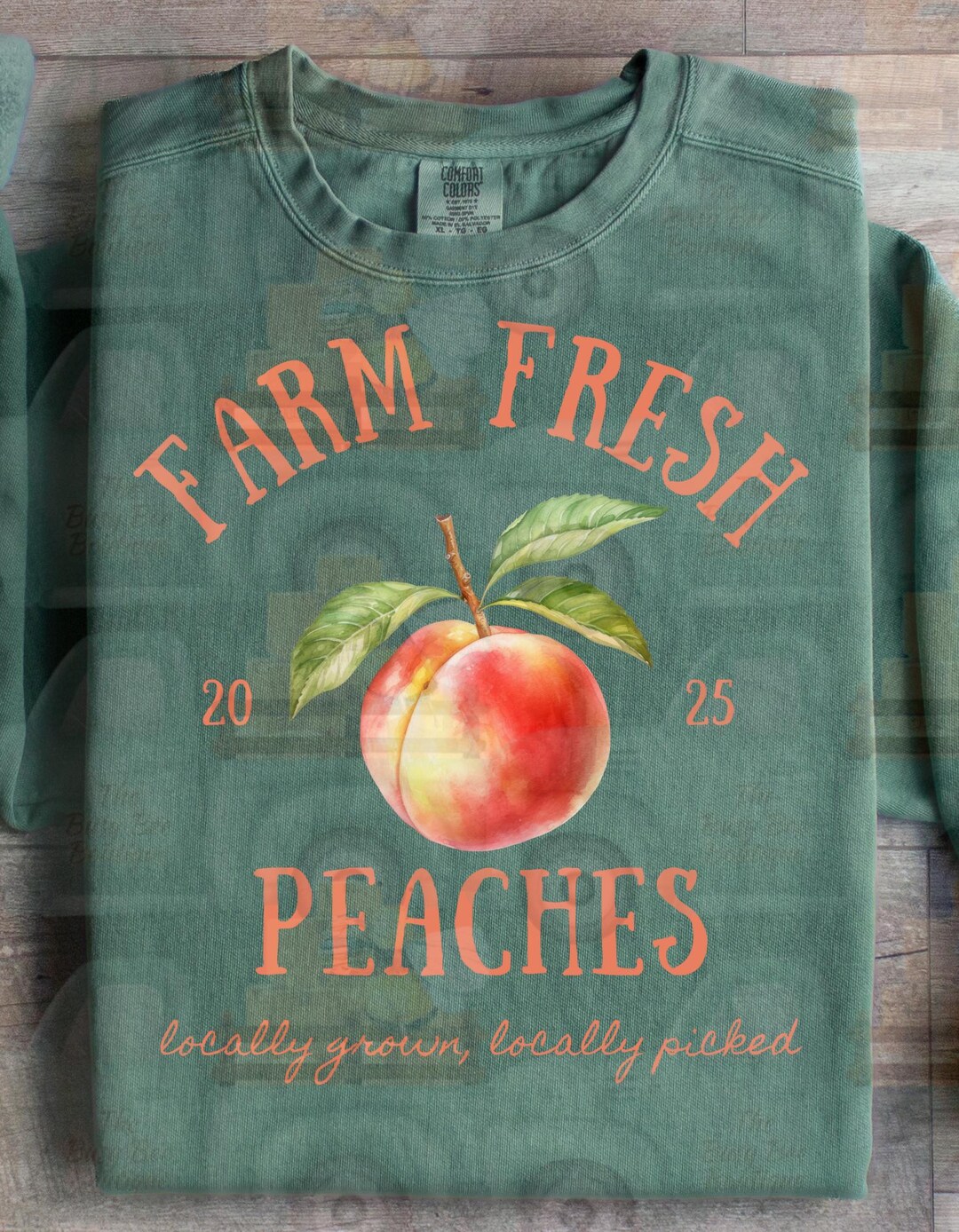 Farm Fresh Peaches PNG - Etsy