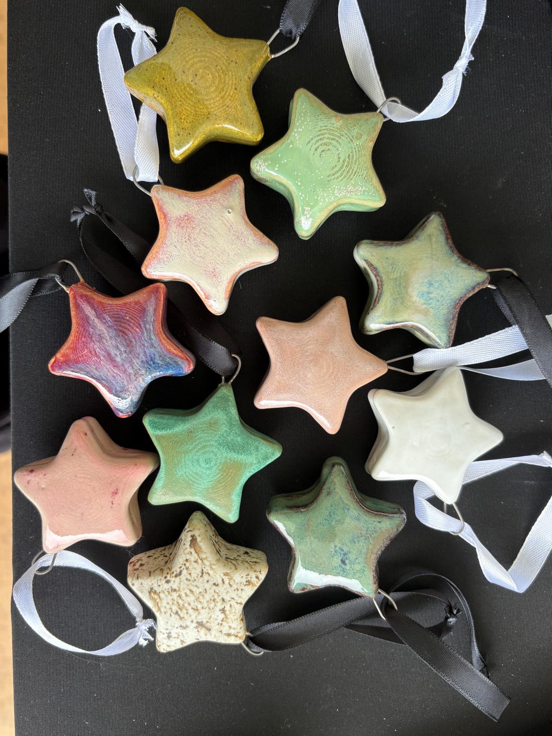 Handmade Ceramic 3d Star Bauble for Christmas or General Decor. Hanging ...