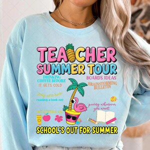 Tour School's Out for Summer Back Png, Last Day of School Png, Teacher ...