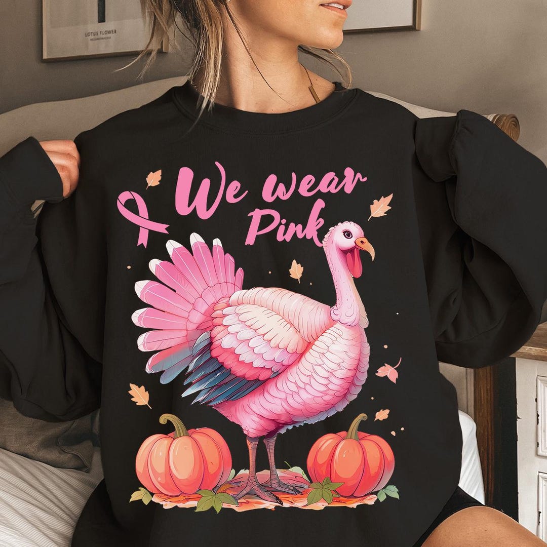 Flamingo We Wear Pink Png, Sublimation, Flower, Pink Breast Cancer ...